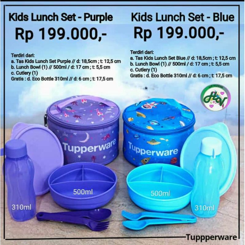 Jual Kids Lunch Set Original Tupperware | Shopee Indonesia