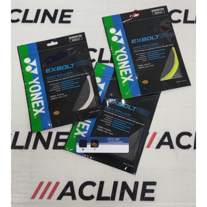 Jual SENAR YONEX EXBOLT 63 ORIGINAL YONEX STRING MADE IN JAPAN | Shopee ...
