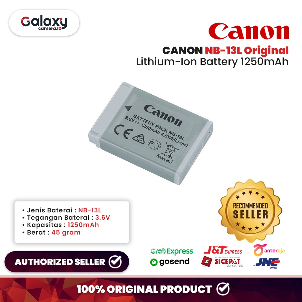Jual Baterai Canon NB-13L Original | Shopee Indonesia