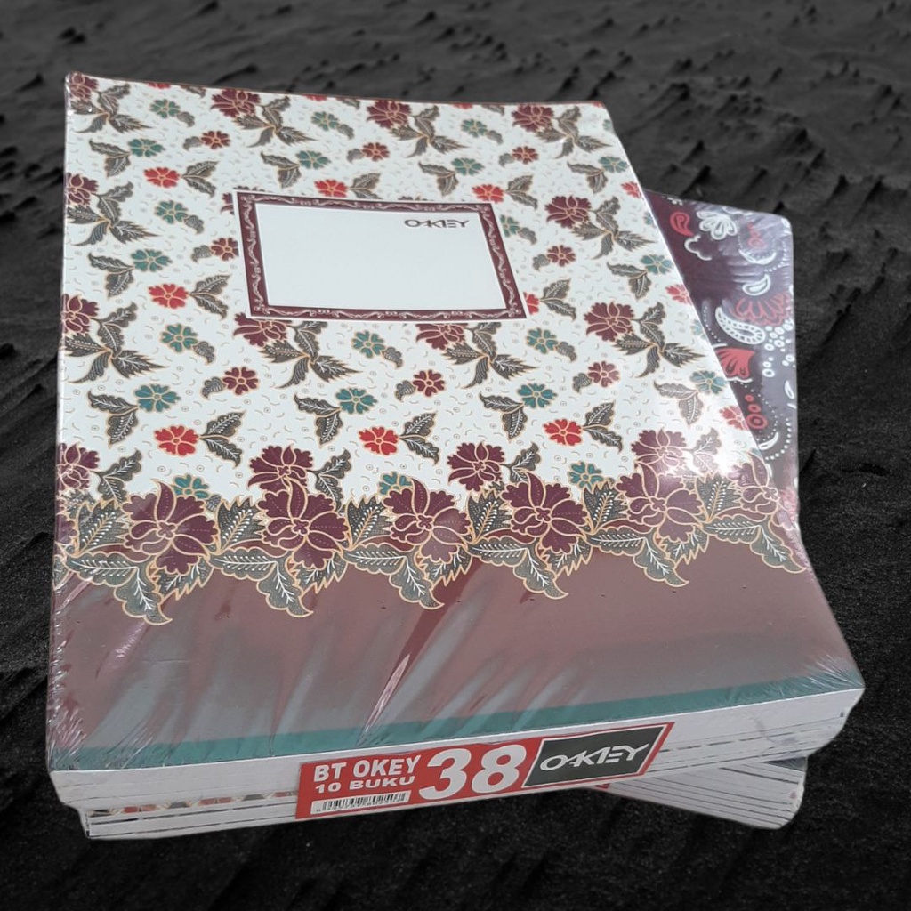 Jual (10 Buku) Buku Tulis Batik 38 lembar / Kiky / Okey / SON / Buku ...