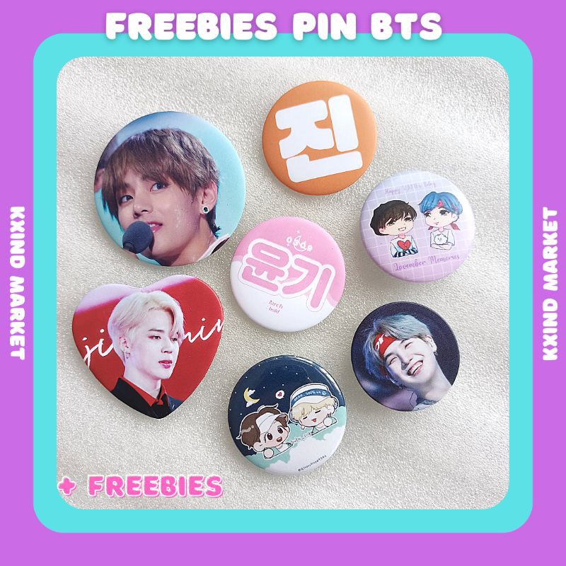 Jual [ READY ] Pin BTS Fanmade / Freebies BTS / merchandise BTS / pop ...