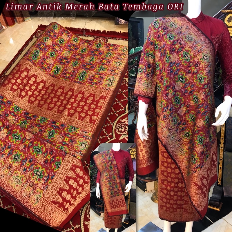 Jual EXCLUSIVE Songket Limar Antik Ori Tembaga /Ragam Warna Songket ...