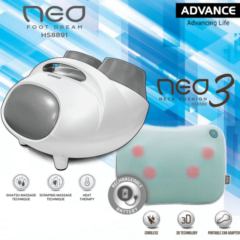 Jual PAKET PIJAT KAKI DAN PIJAT LEHER PORTABLE / NEO FOOT DREAM, NEO ...