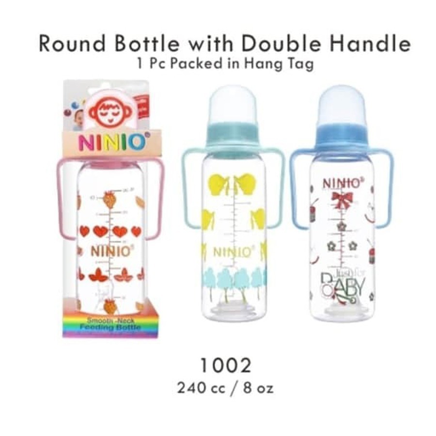 Jual Botol Susu Dot Asi Bayi Ninio with Handle 240ml Besar (1002 DH ...