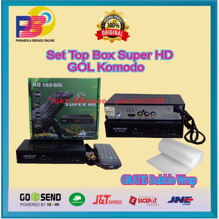 Jual Set Top Box TV Digital Super HD DVBT2 GOL Komodo (Body Besi ...