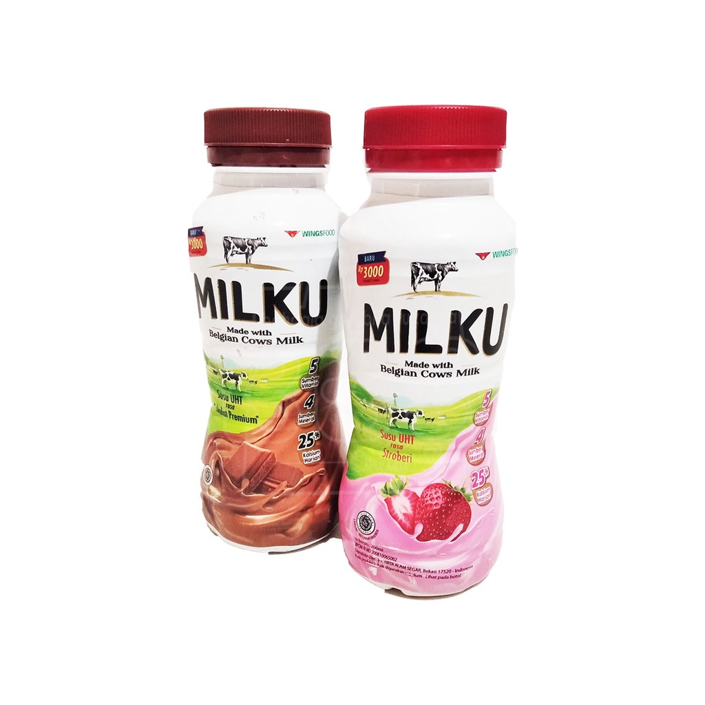 Jual (6 PCS)Milku 200ml Botol All Varian | Shopee Indonesia
