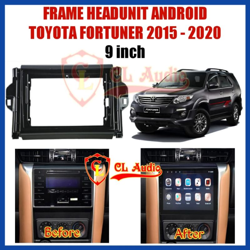 Jual Frame Head Unit Android 9 Inch Toyota Fortuner 2015 Up | Shopee ...