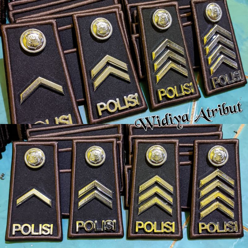 Jual Pangkat PDH POLISI Bripda Briptu Brigadir Bripka KAIN - Pangkat ...