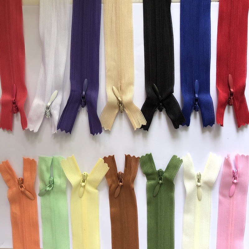 Jual RESLETING JEPANG/ INVISIBLE ZIPPER 25 CM & 50 CM/ SLETING JEPANG ...