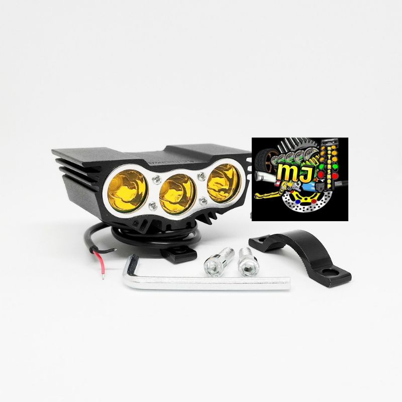Jual LAMPU SOROT 3 MATA BATMAN/LAMPU TEMBAK 3 MATA BATMAN WHITE/YELLOW ...