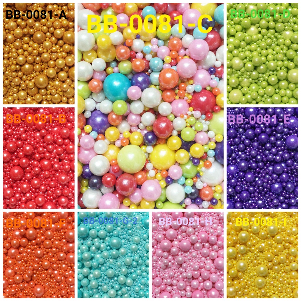 Jual GR-BB-0081 Sprinkles sprinkle sprinkel 100 gram mutiara mix size ...