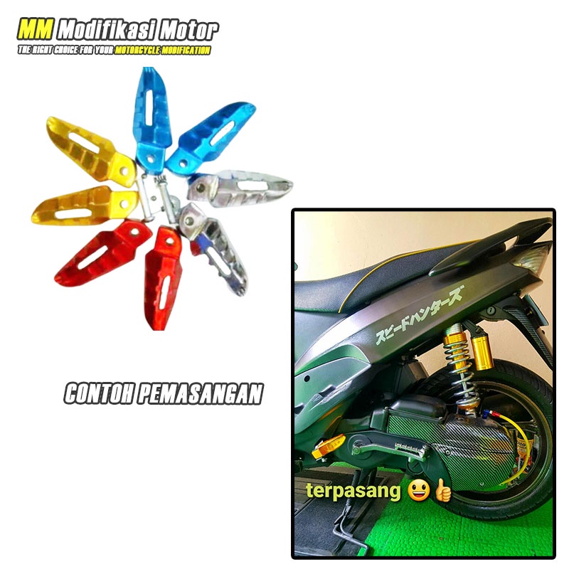 Jual Step Mio Sporty Footstep Mio Sporty Step Mio Smile Bahan Alumunium ...
