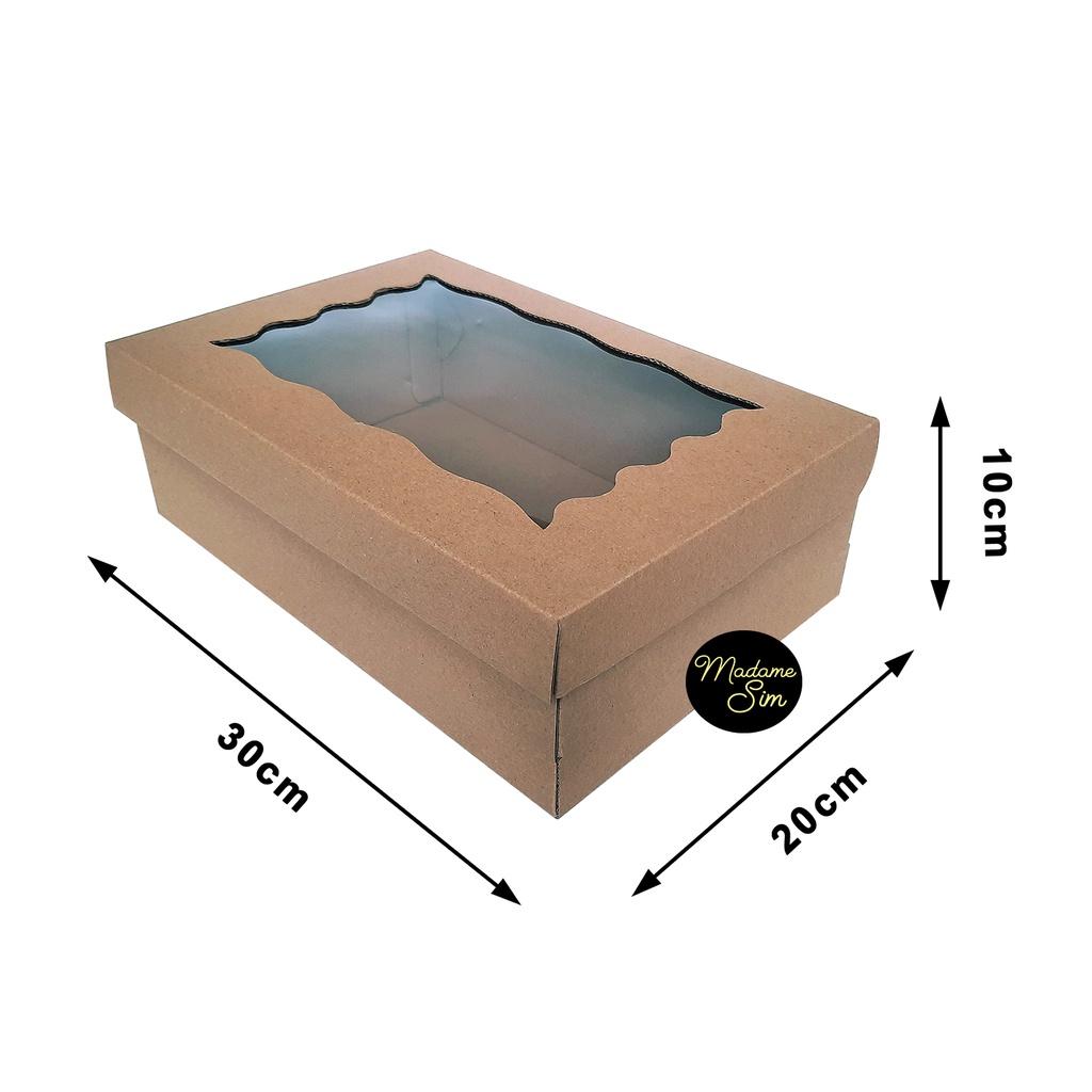 Jual KOTAK KUE - CAKE BOX - DUS BOLU 30x20x10 - MS-02 (ISI : 10 PCS ...