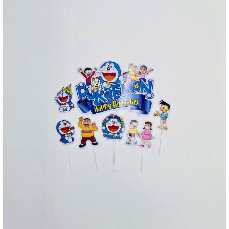 Jual Topper Ulang Tahun Happy Birthday HBD Doraemon | Shopee Indonesia