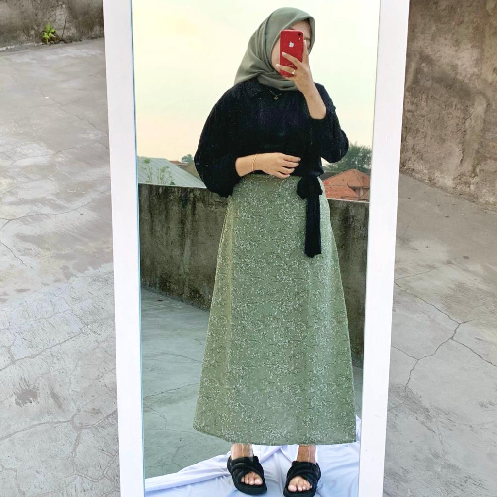 Jual ROK MOTIF BUNGA / ROK DAILY KOREAN STYLE / LILY FLORAL VINTAGE ...