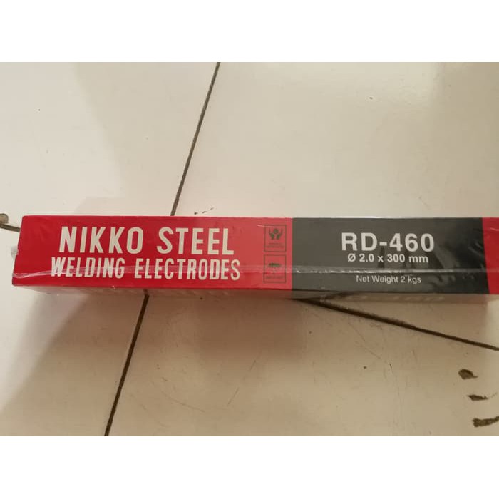 Jual KAWAT LAS RD460 NIKKO STEEL KAWAT LAS RD460 2MM RD-460 2.0MM 2KG ...