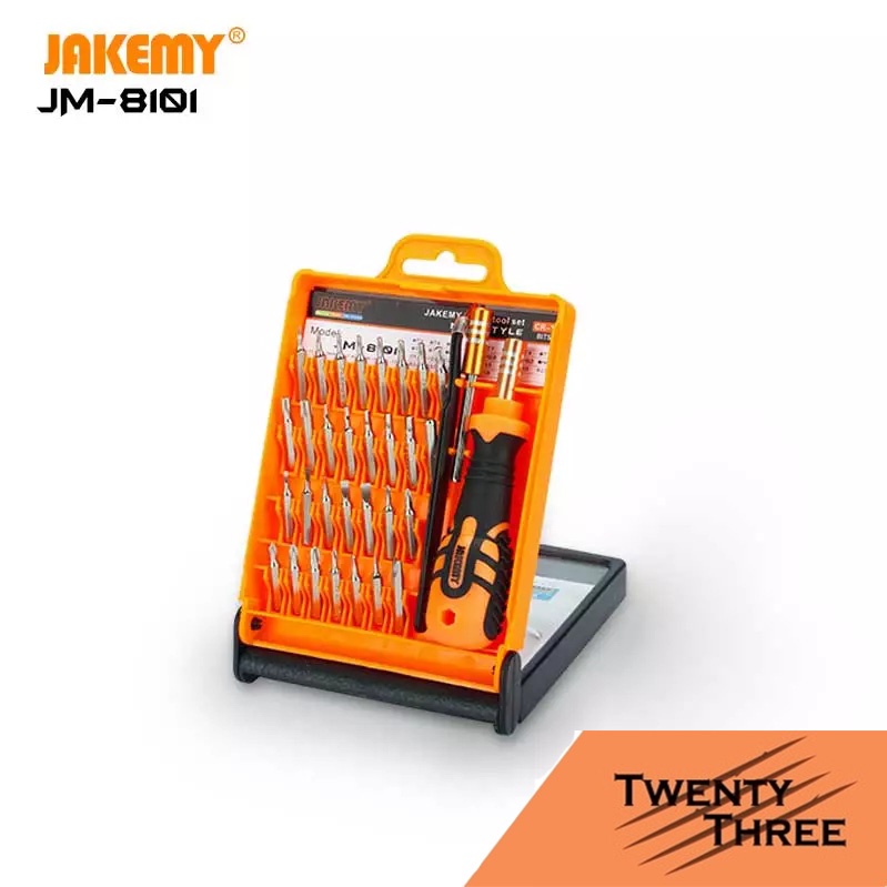 Jual OBENG TOOL SET JAKEMY JM-8101 ORIGINAL PERKAKAS SCREW BAUT SEKRUP ...