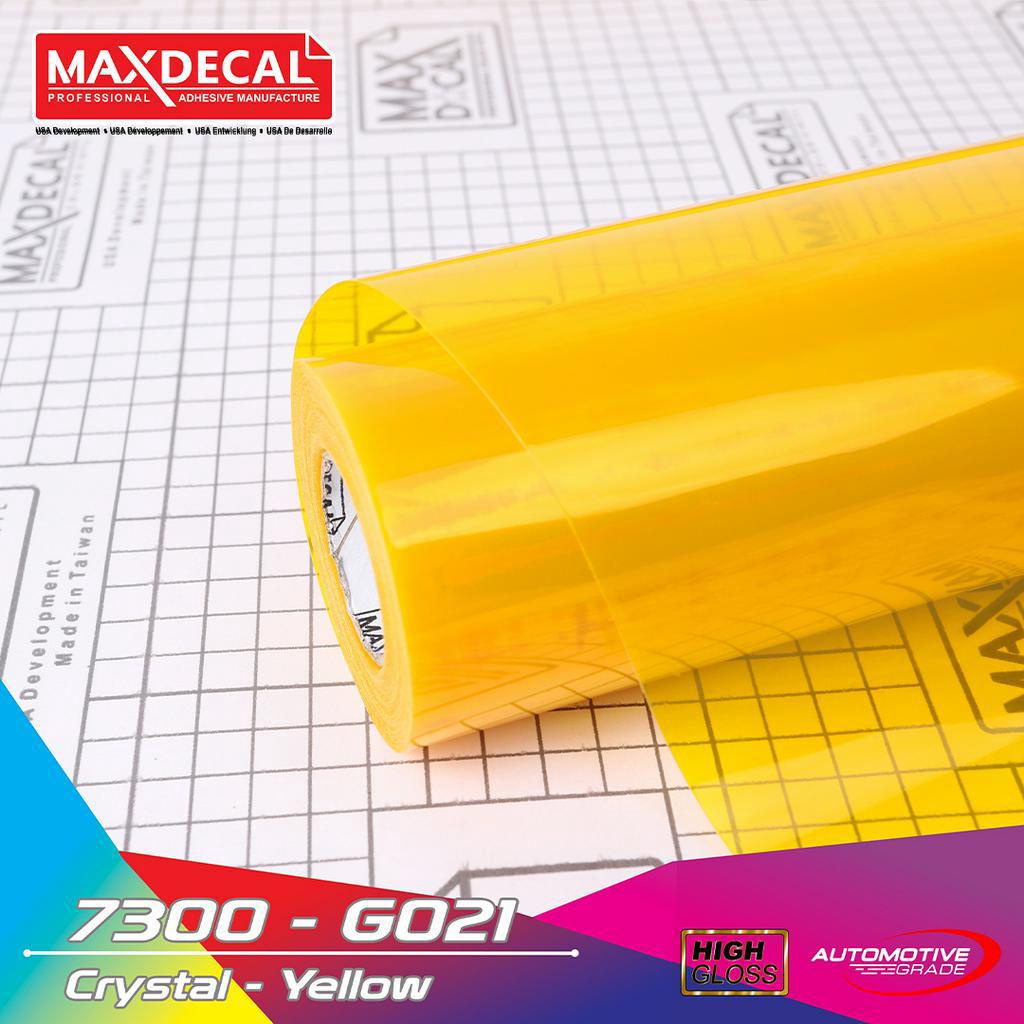 Jual sticker-scotlet MOTOR MAXDECAL transparant yellow-kuning ...