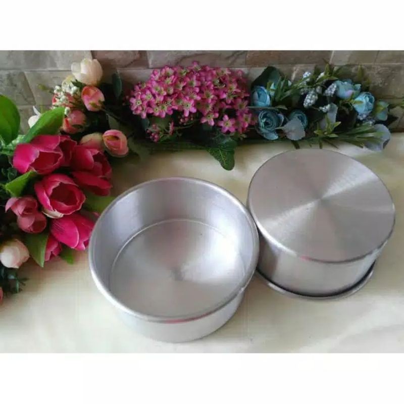 Jual Loyang bolu bulat press tanpa sambungan 12 15 16 18 20 22 24 cm ...