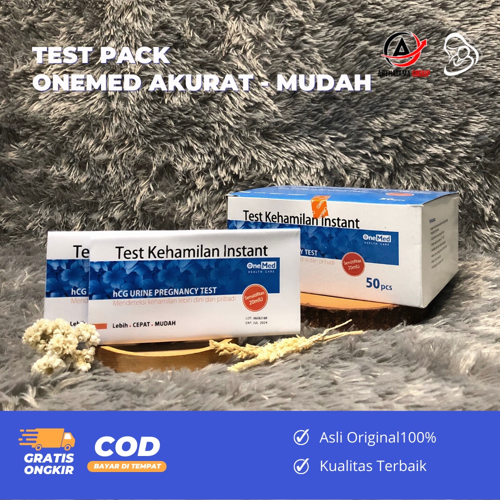 Jual Tes Kehamilan Test Pack One Med hCG Urine Pregnancy Test pack ...