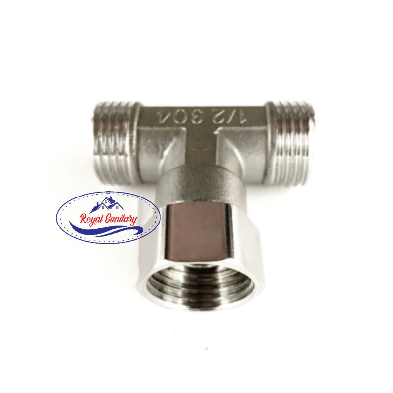 Jual Nepel T Ring putar Stainless 304 TS18- naple tee kran T 1/2 inch ...