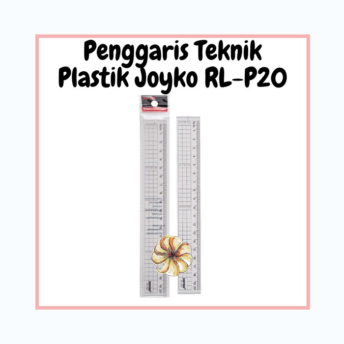 Jual Penggaris Teknik Plastik Joyko Technical Ruler Mini Kotak Grid RL ...