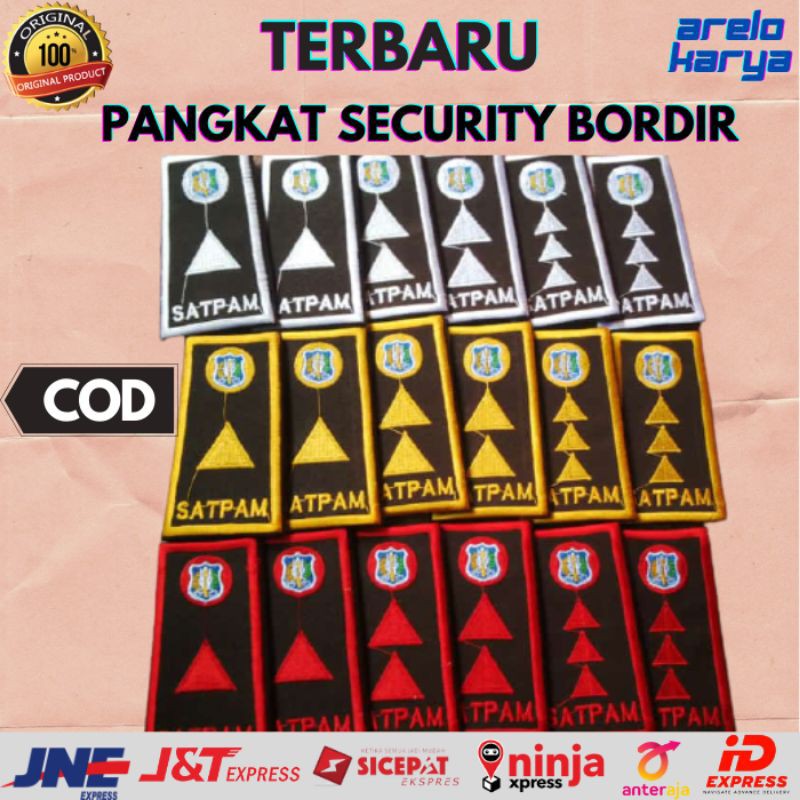 Jual PANGKAT SATPAM TANDA PANGKAT PUNDAK SATPAM SECURITY BORDIR ...