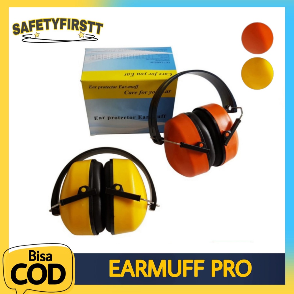 Jual PENUTUP TELINGA DARI KEBISINGAN / EARMUFF SAFETY PRO 23db SEPERTI ...