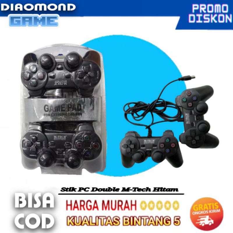 Jual Gamepad single Usb M-Tech/stick laptop/stick pc/joystick | Shopee ...