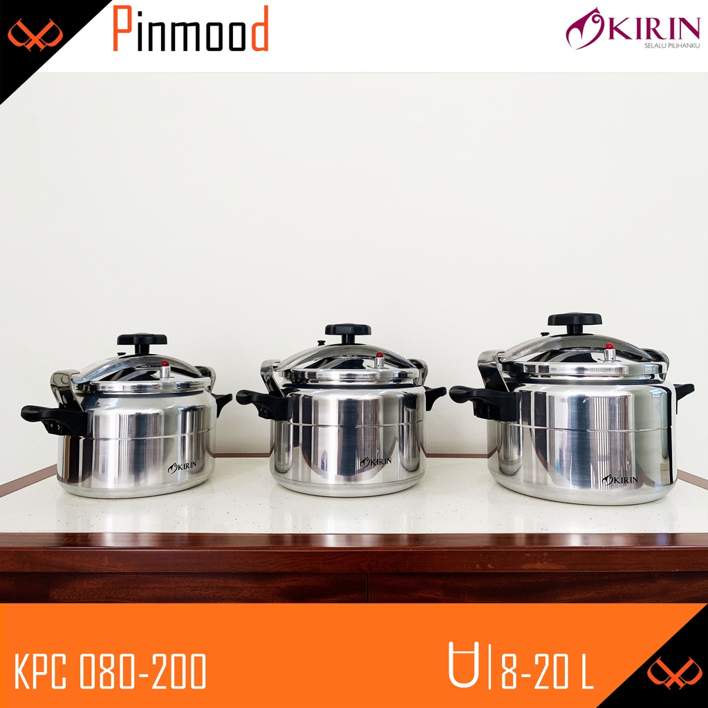 Jual KIRIN PRESTO / PRESSURE COOKER KAPASITAS [ 8 , 10 , 12 , 16 , 20 LITER ] KPC 080-200 PANCI ...
