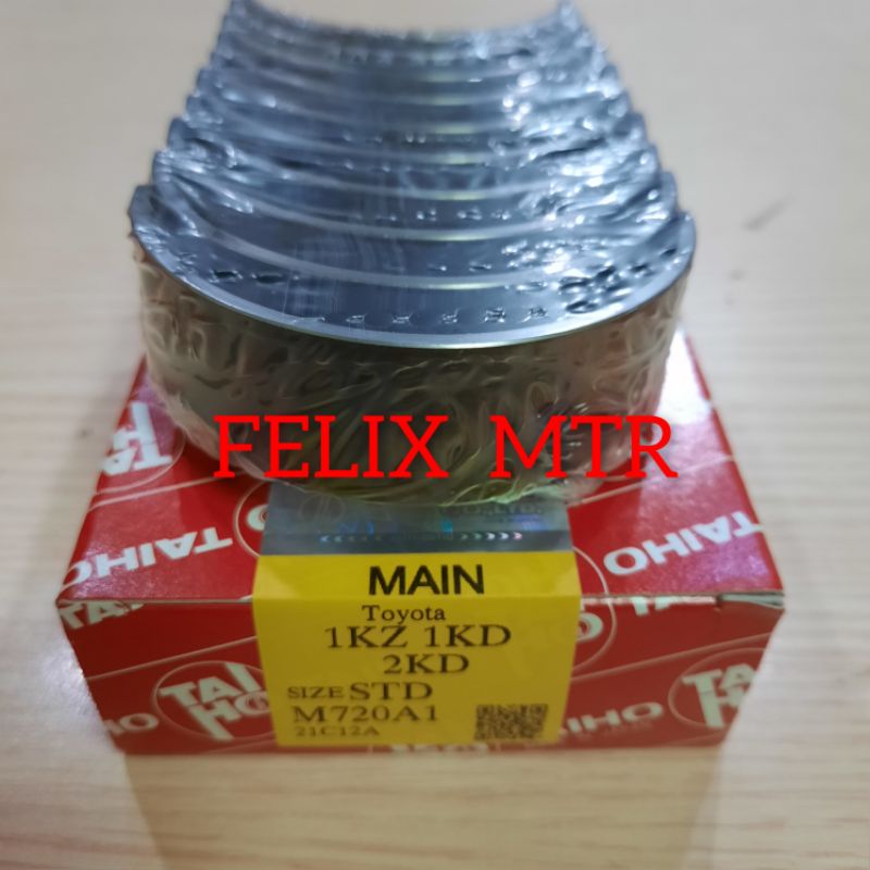Jual METAL DUDUK MAIN BEARING TOYOTA INNOVA DIESEL HILUX 2.5 2.500CC ...