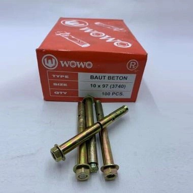 Jual Dynabolt/Dinabolt/Baut Tanam merk Wowo 10 x 97 | Shopee Indonesia