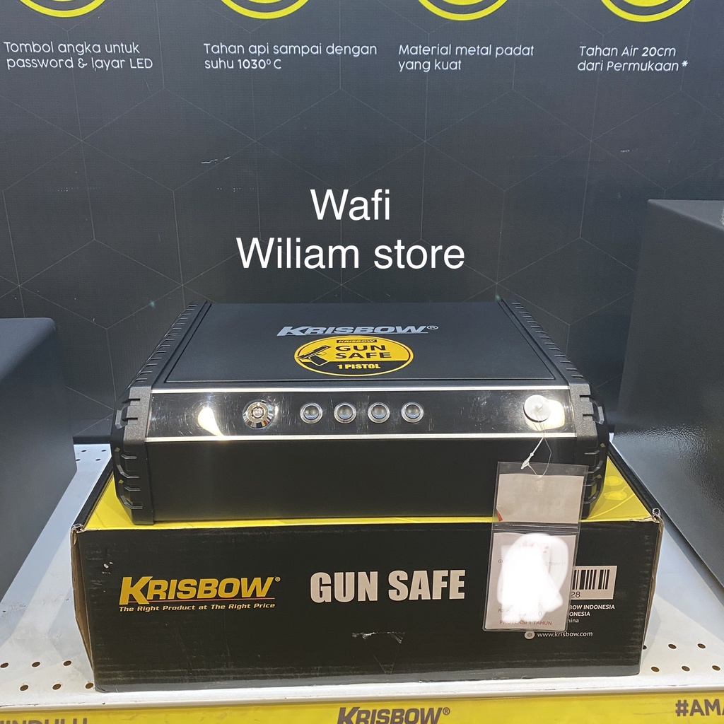 Jual Krisbow Hand gun box pistol case gun safe / krisbow kotak senapan ...