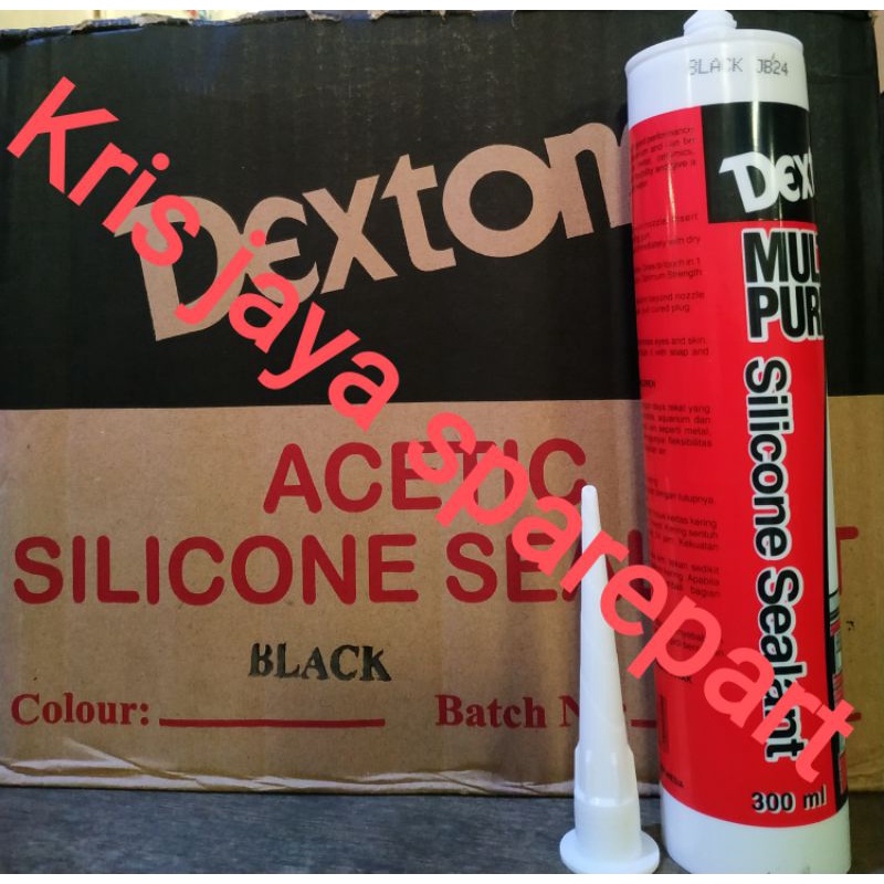 Jual Lem sealant silicone Kaca keramik Lem Dexton T-Black, T-Clear, T ...