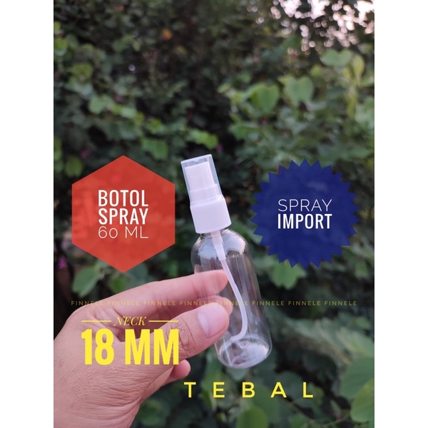 Jual Botol Spray BR 60 ml 60ml Clear Bening Transparant / Botol Hand ...