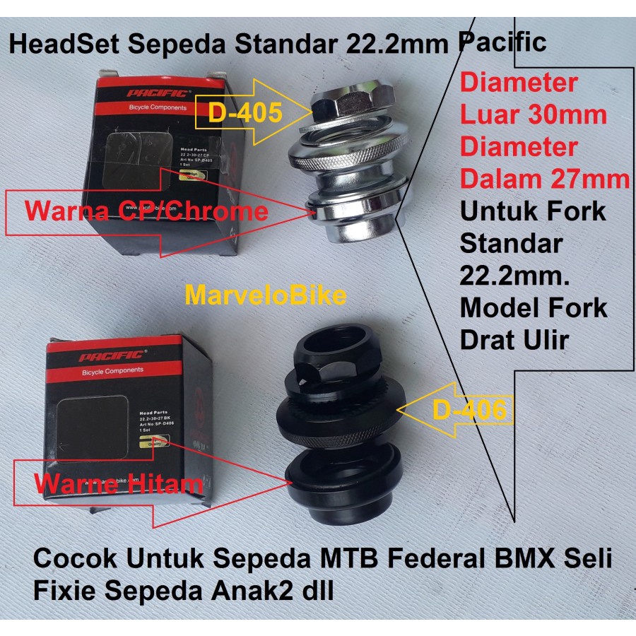 Jual Headset Sepeda BMX Fixie Federal Pacific Standar | Shopee Indonesia