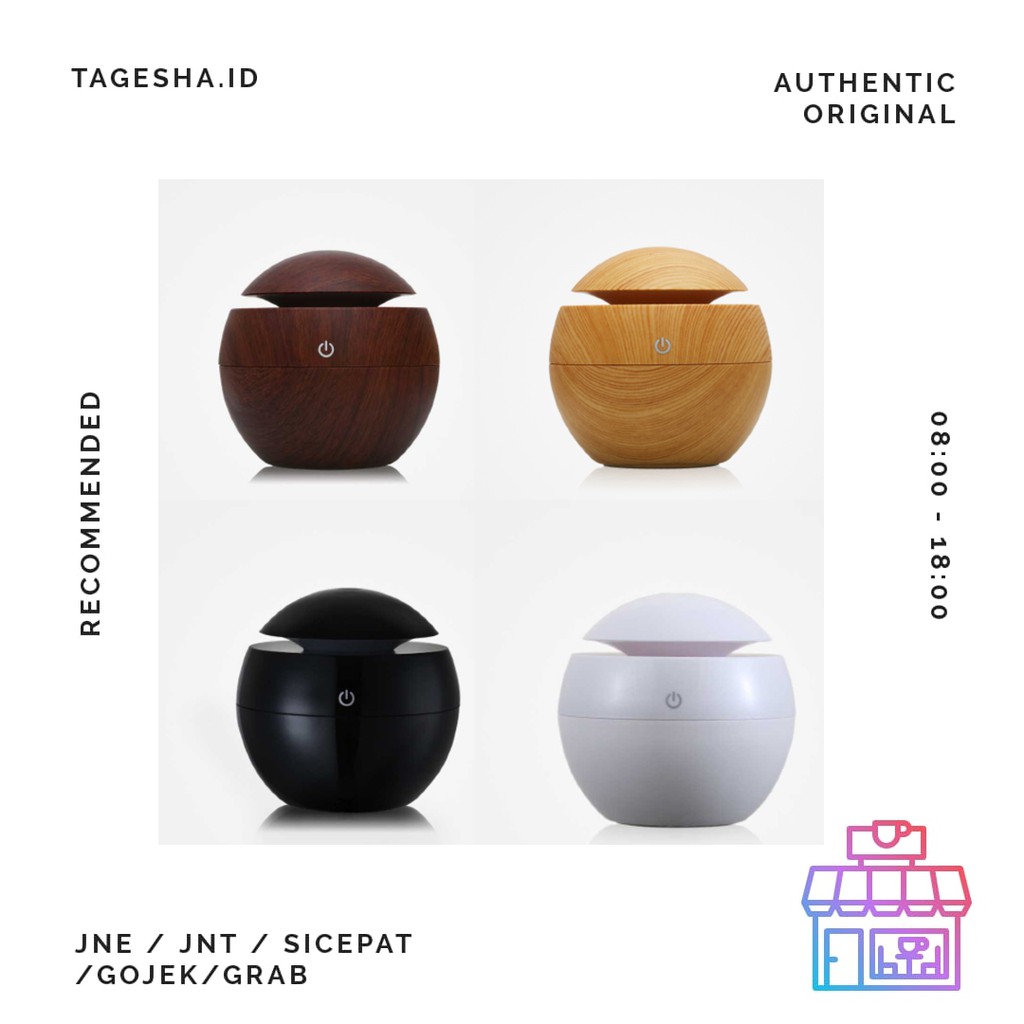 Jual Diffuser Wood Design humidifier Aromatherapy Oil Pewangi Ruangan ...