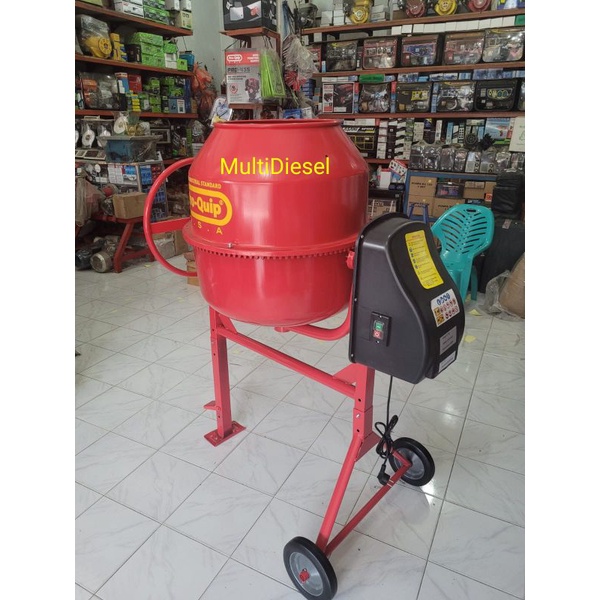 Jual Mesin Pengaduk Semen Beton Listrik 180liter PRO-QUIP Mesin Molen Concrete | Shopee Indonesia