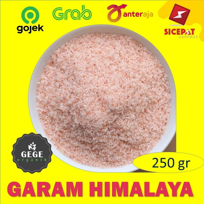 Jual Garam organik halus himalaya pink salt 250gram | Shopee Indonesia