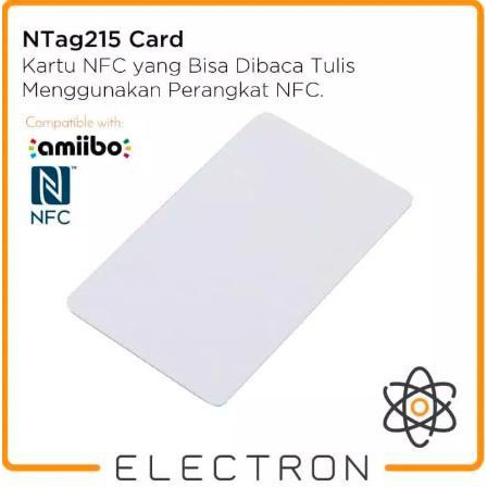 Jual RFID NFC NTag215 Card - Programmable NTag Tag 215 Kartu Amiibo ...