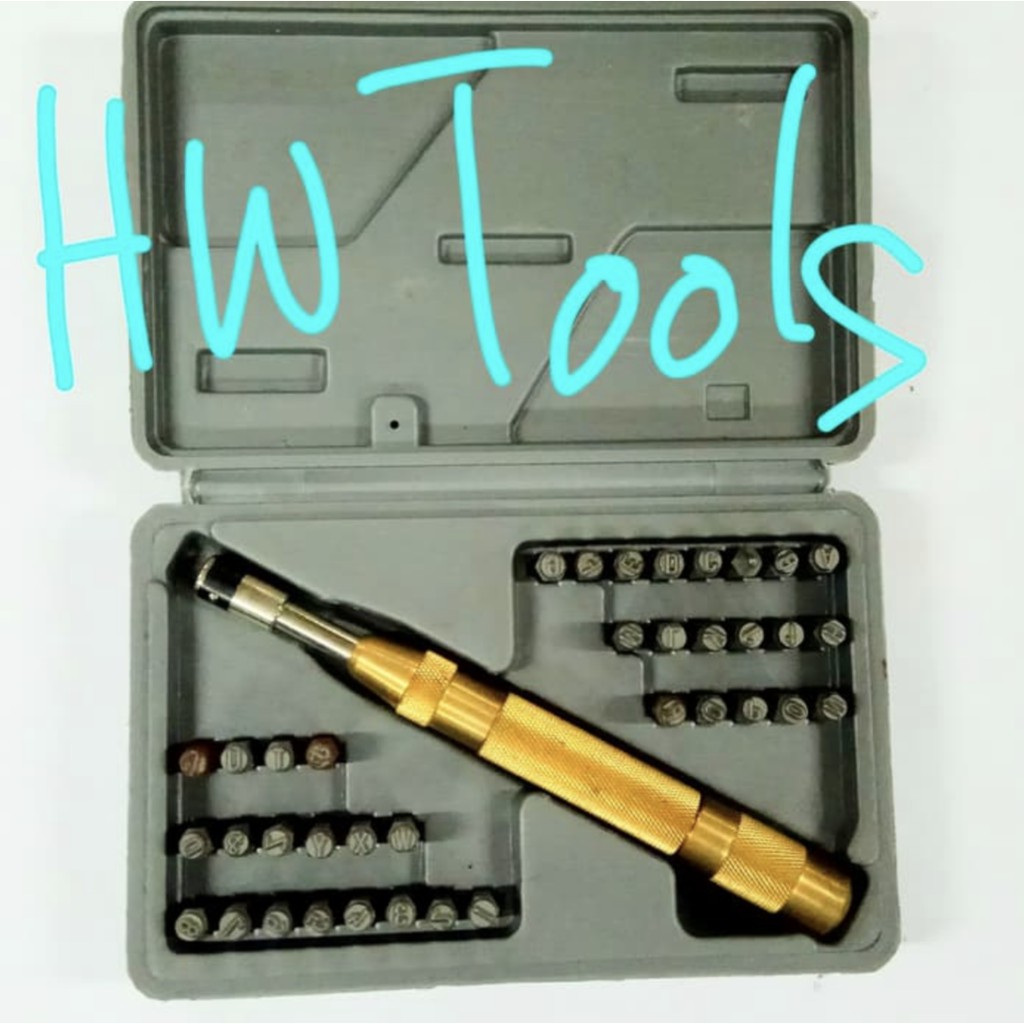 Jual STAMPING SET NUMBER & LETTER / PAHAT HURUF DAN NOMOR SELLERY 92 ...