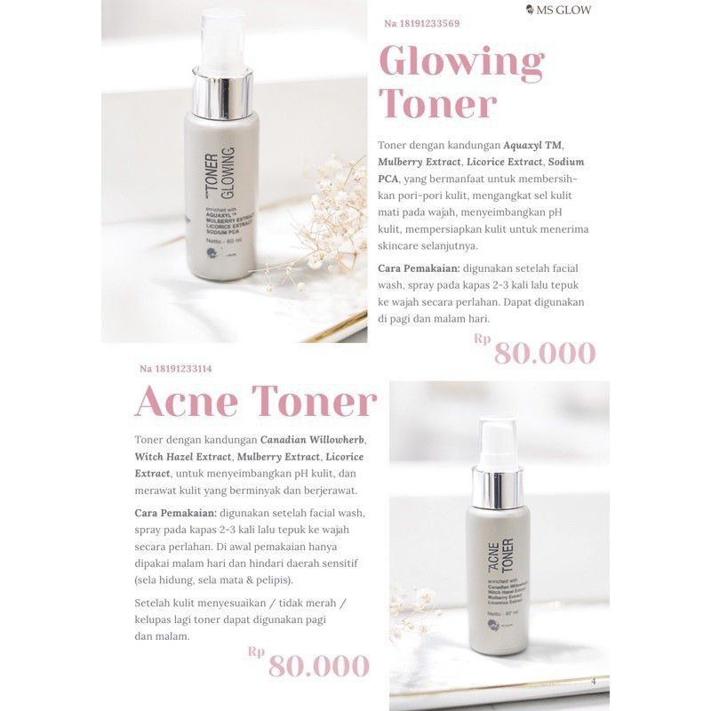 Jual MS GLOW TONER TERBARU ORIGINAL - ALL VARIANT | Shopee Indonesia