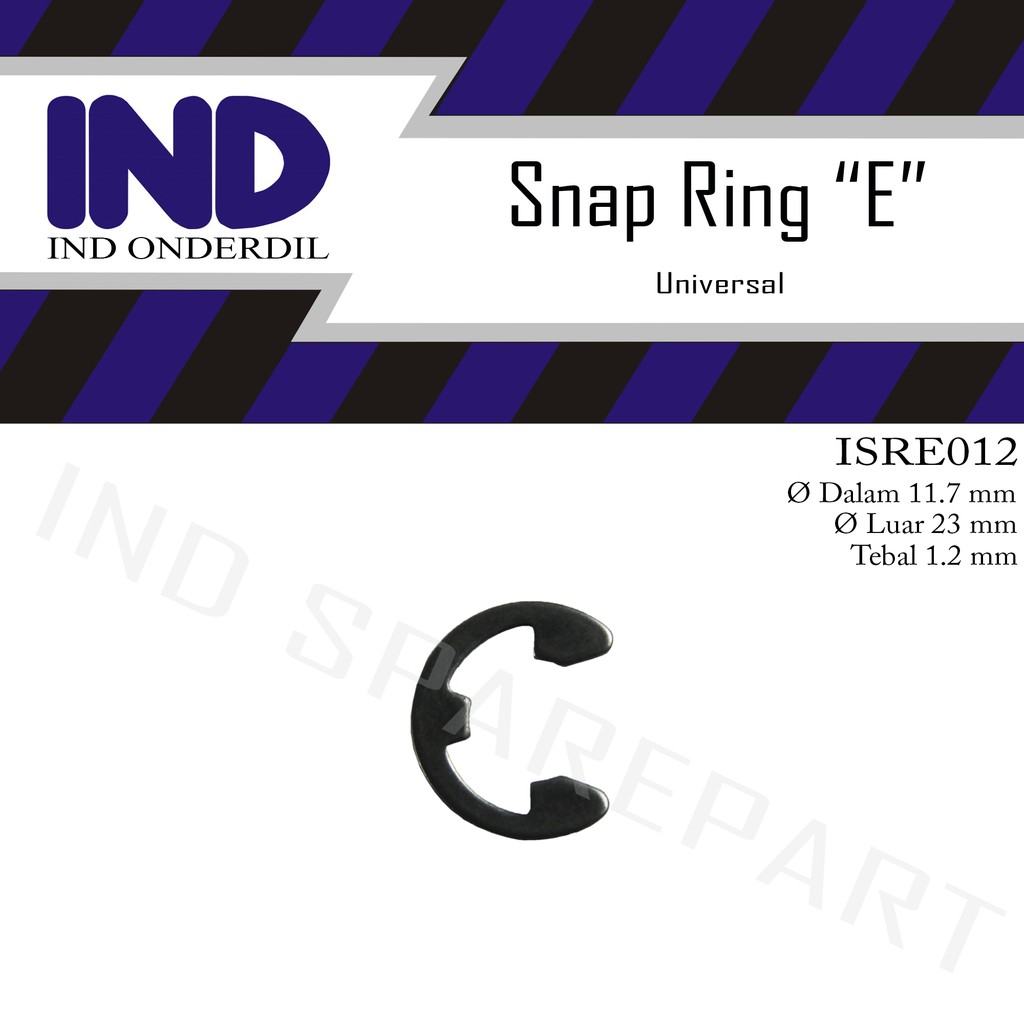 Jual Snap Ring -Circlip-Ring-Clip-Klip-Pengunci-Retaining E-12-E12 3-12 ...