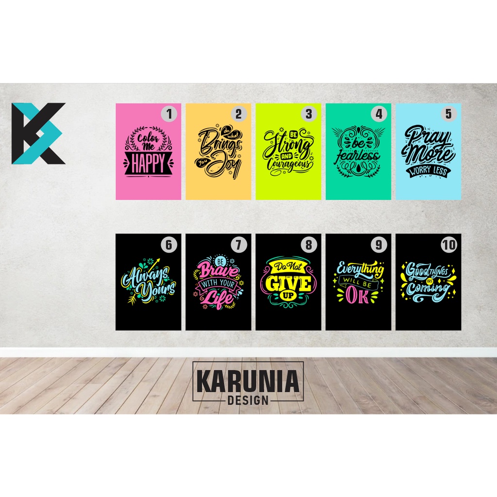 Jual Wall Decor / Hiasan Dinding Tema Quotes Aesthetic Pajangan Rumah ...