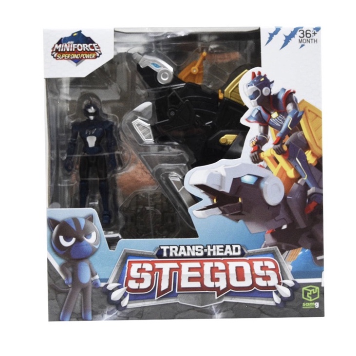 Jual Miniforce Super Dino Power : Trans Head STEGOS Leo & Stego Figure ...