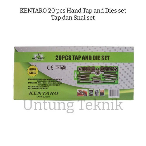 Jual KENTARO 20 pcs Hand Tap and Dies set - Tap dan Snai set | Shopee ...
