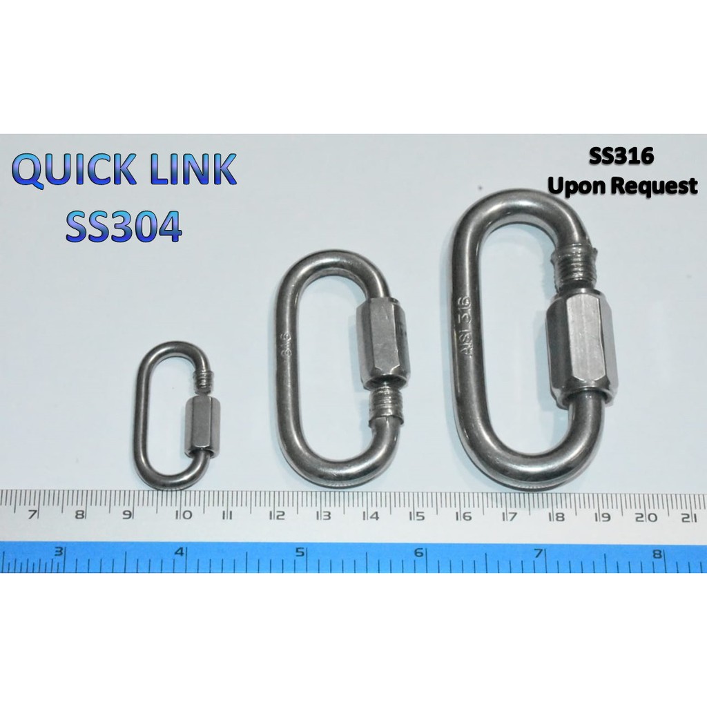 Jual QUICK LINK SS304 8MM | Shopee Indonesia