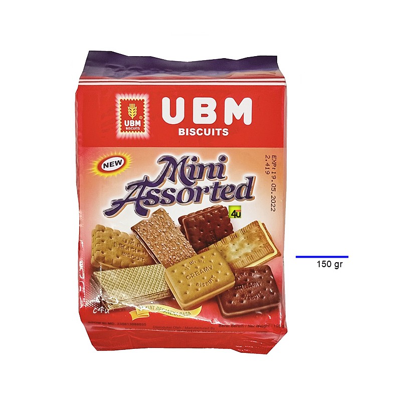 Jual UBM Mini Assorted Biscuits - 150 gr | Shopee Indonesia