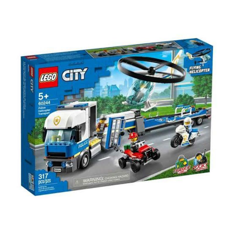 Jual Lego City 60244 Police Helicopter Transport | Shopee Indonesia