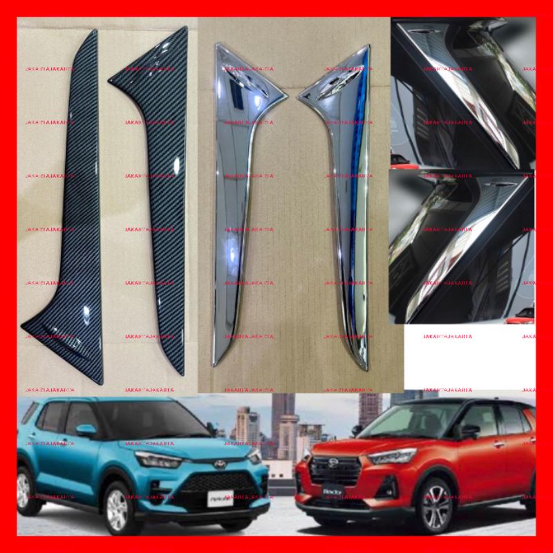 Jual Cover List Back Door Spoiler Belakang Raize Rocky 2021 2022 UP ...